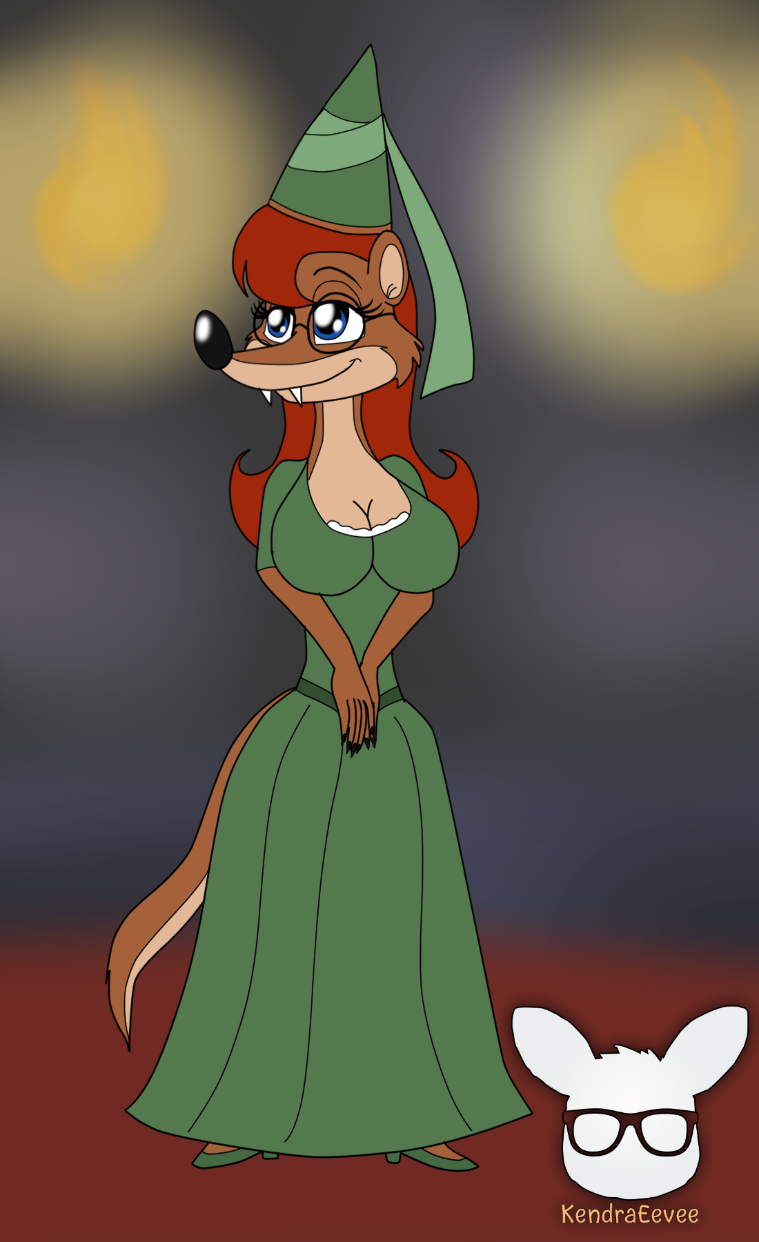 Elsa, the Weasel Princess by KendraEevee