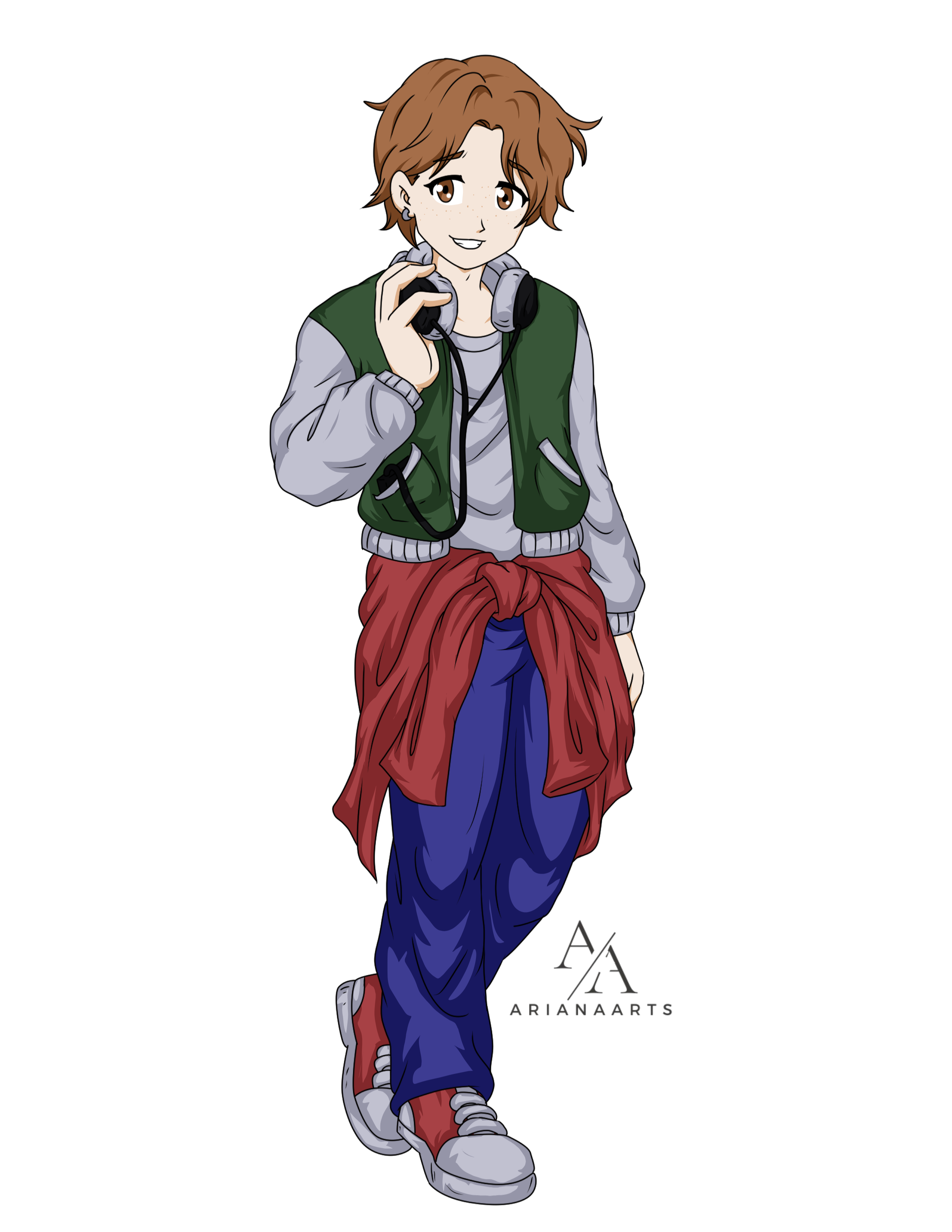 Full-body OC Commission done by. by ArianaArts