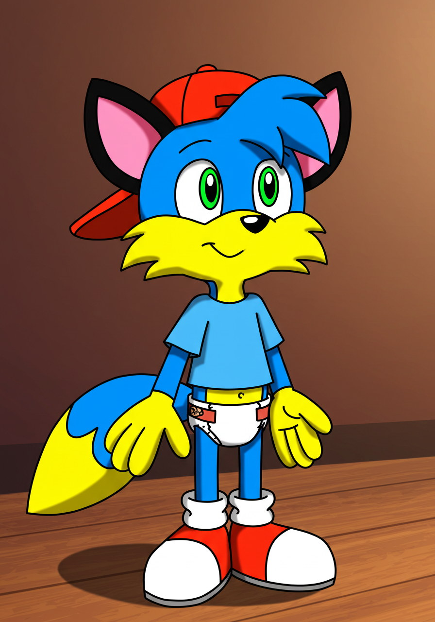 Alex the Diaper Fox by ToonlandianFox2002