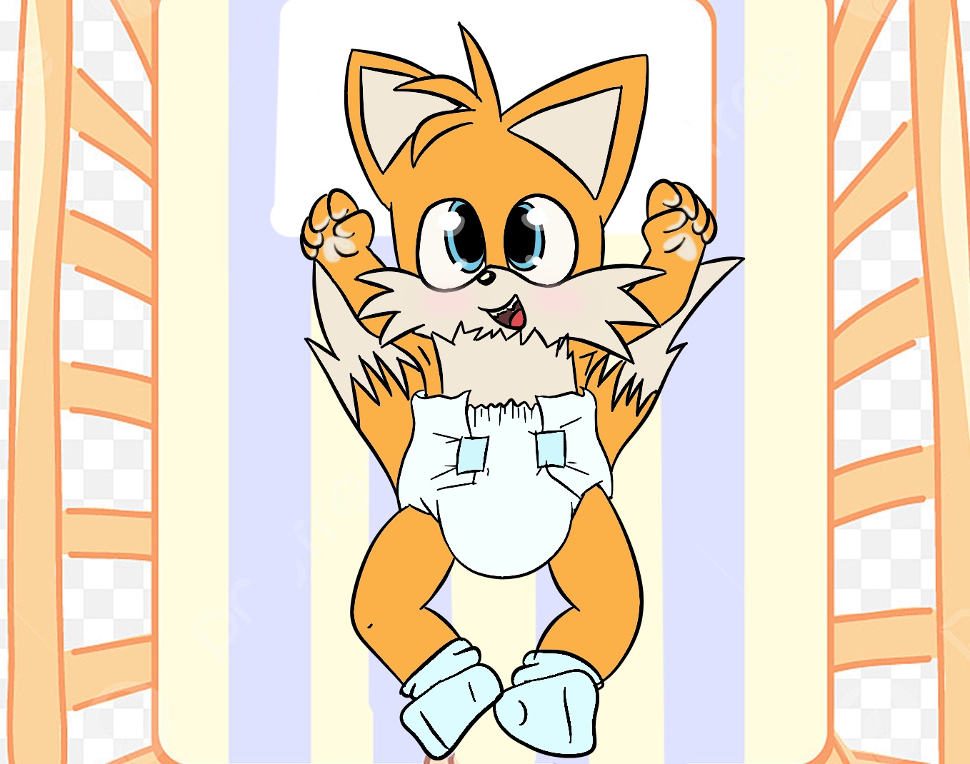Tails after a Fresh Diaper Change :3 by MilestheHedgehog