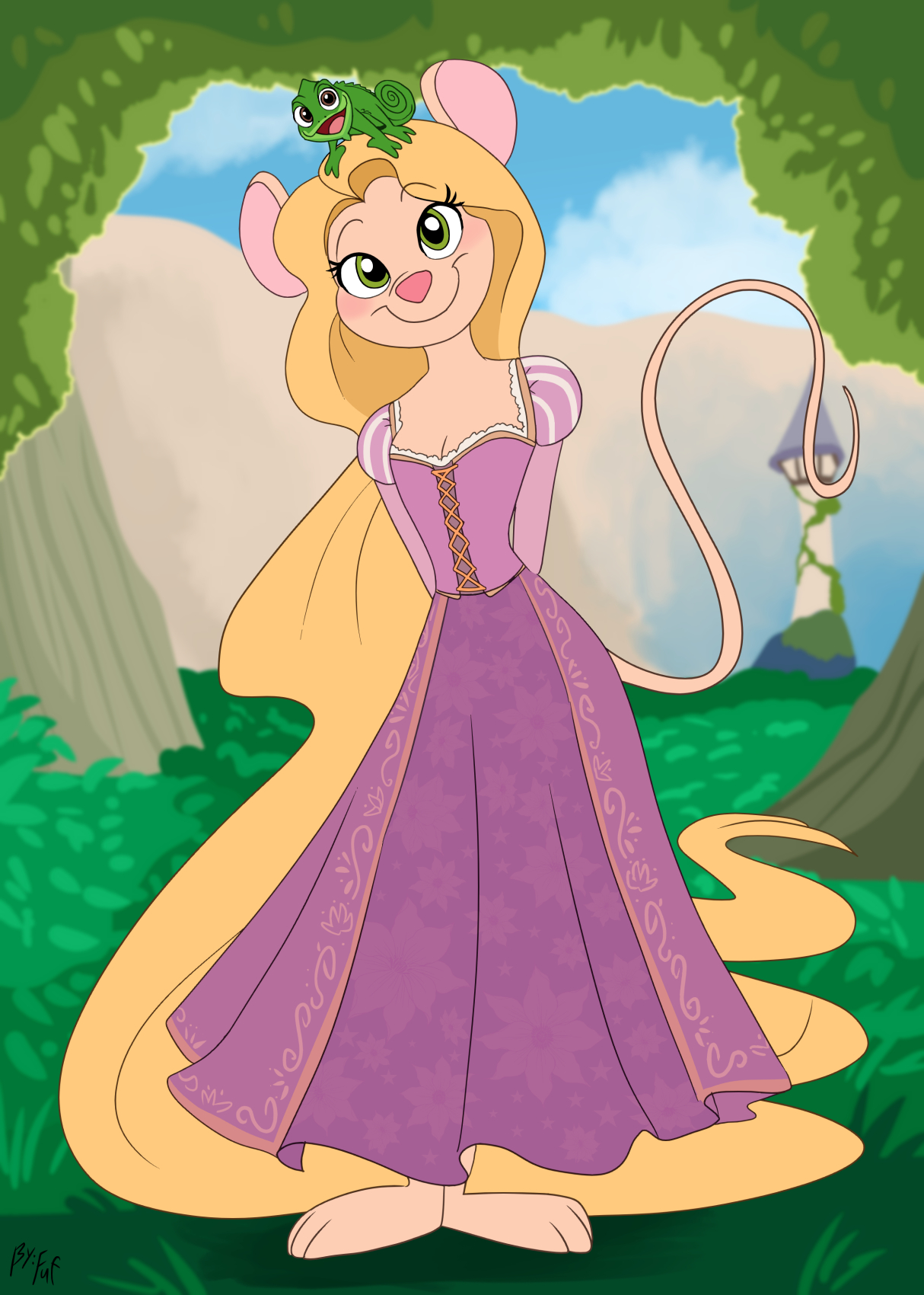 Rapunzel mouse by Fuf