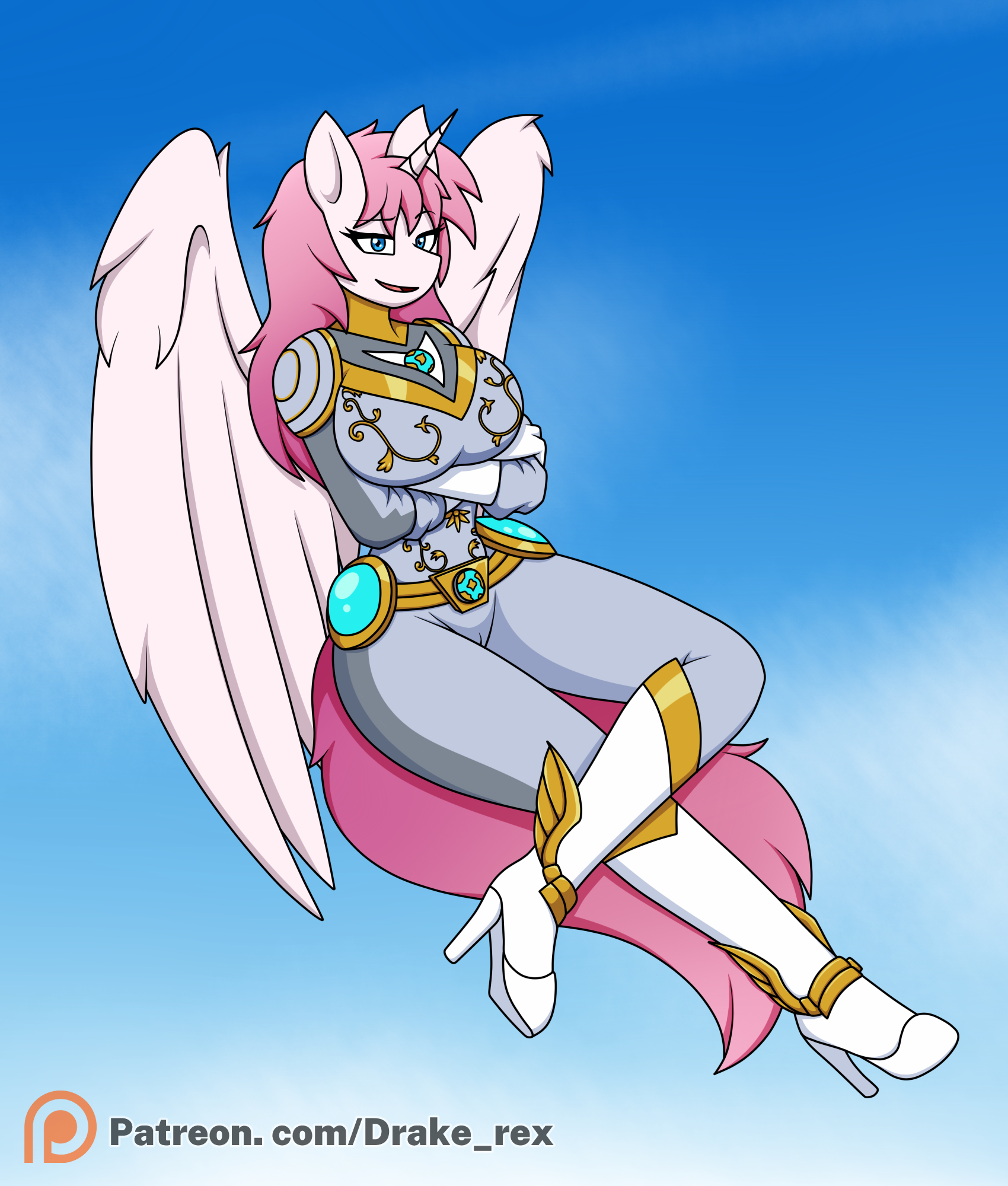 Commission design. Space alicorn by DrakeRex