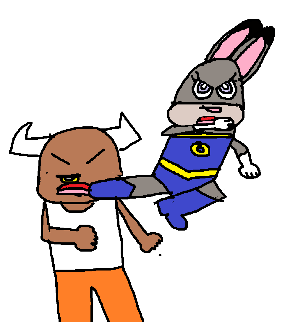 Powerbun's Flying Kick by jeremycrimson