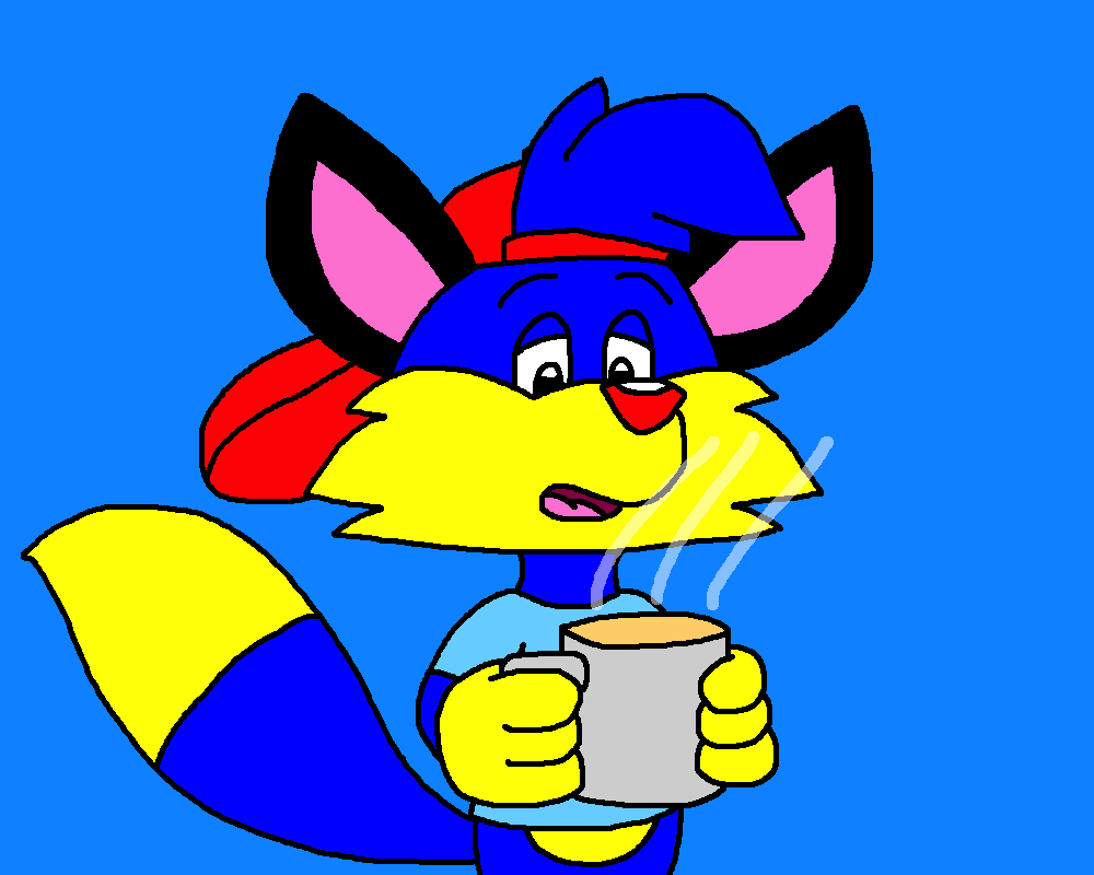 Alex The Fox With Red Nose And The Tea By Toonlandianfox2002 1761