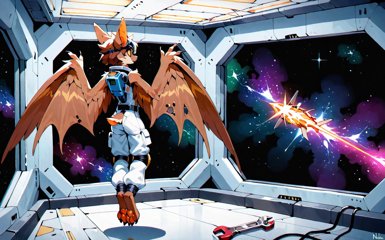 Space Bat Stargazing by Diltoid25