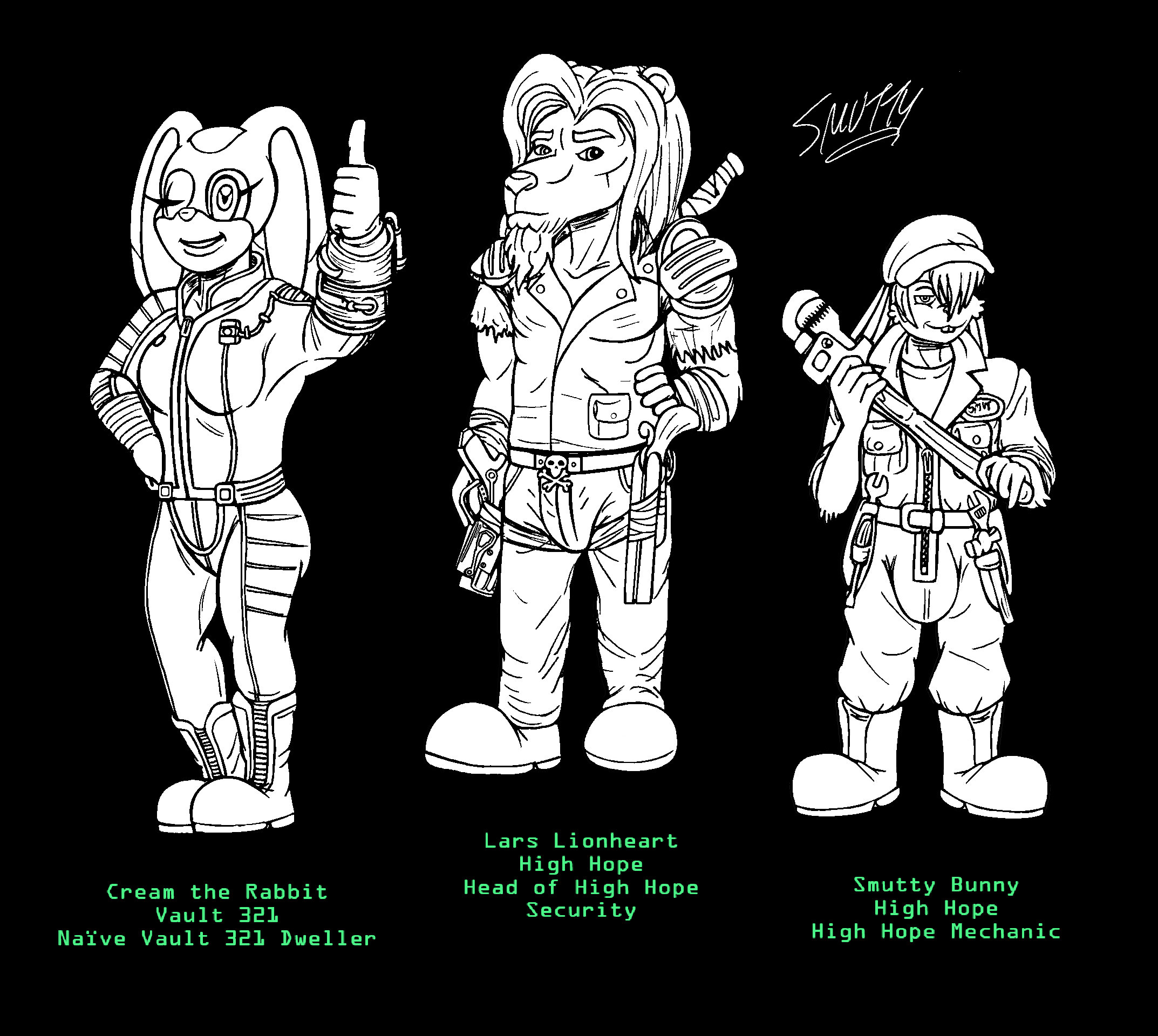 Fallout: Heart of the Wasteland: Cream, Lars & Smutty by Robinebra