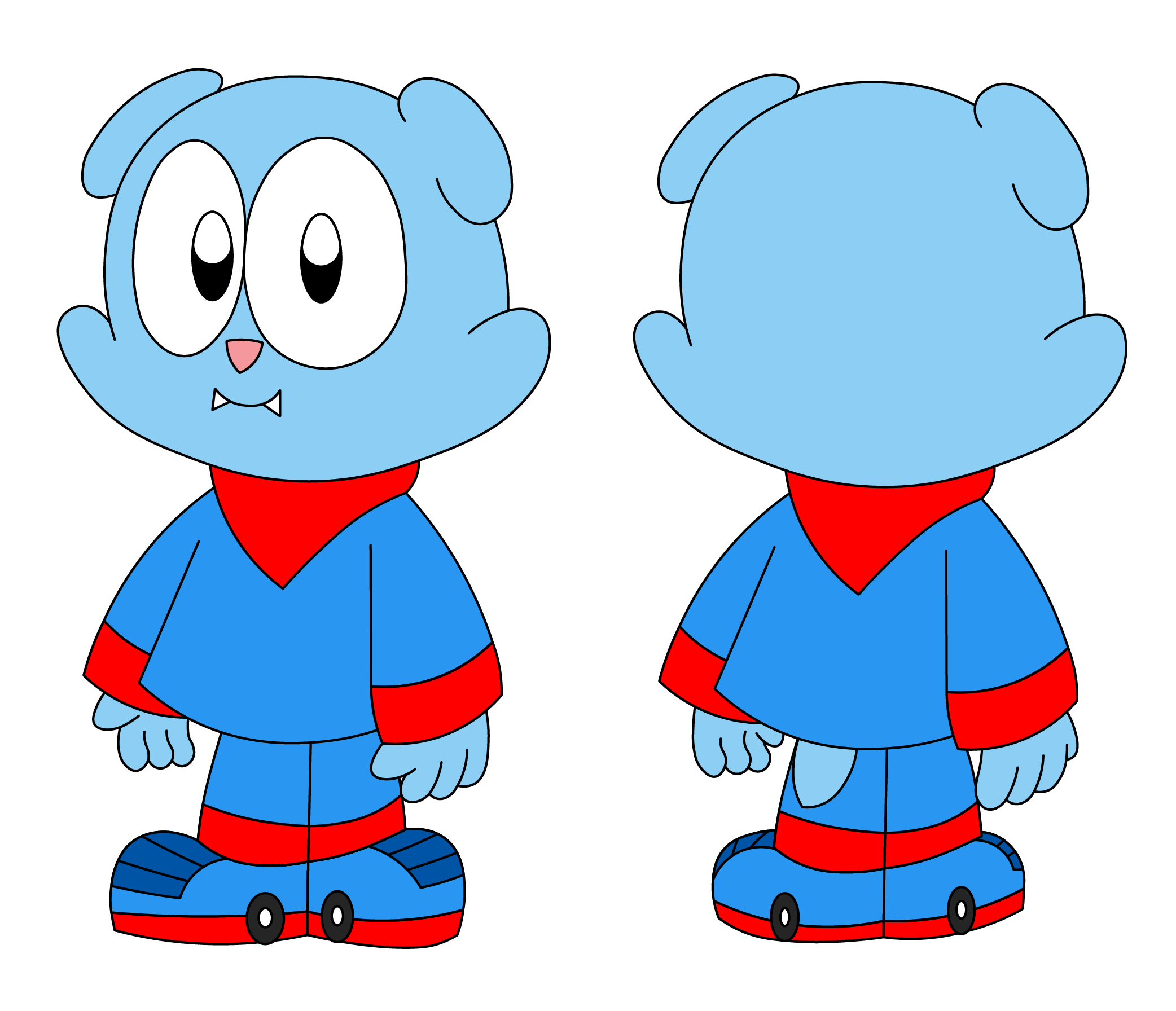 Spot, Riya, and Vanilla (Outfits taken off) by pingguolover