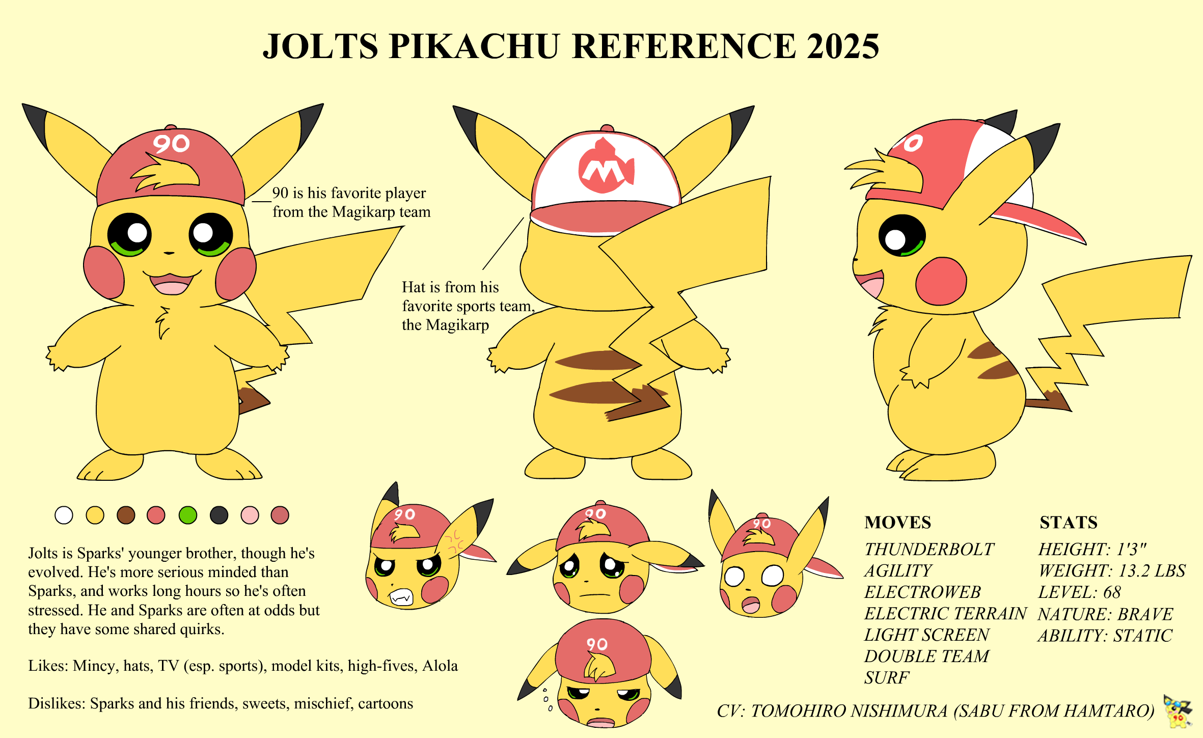Jolts Pikachu Reference 2025 by pichu90