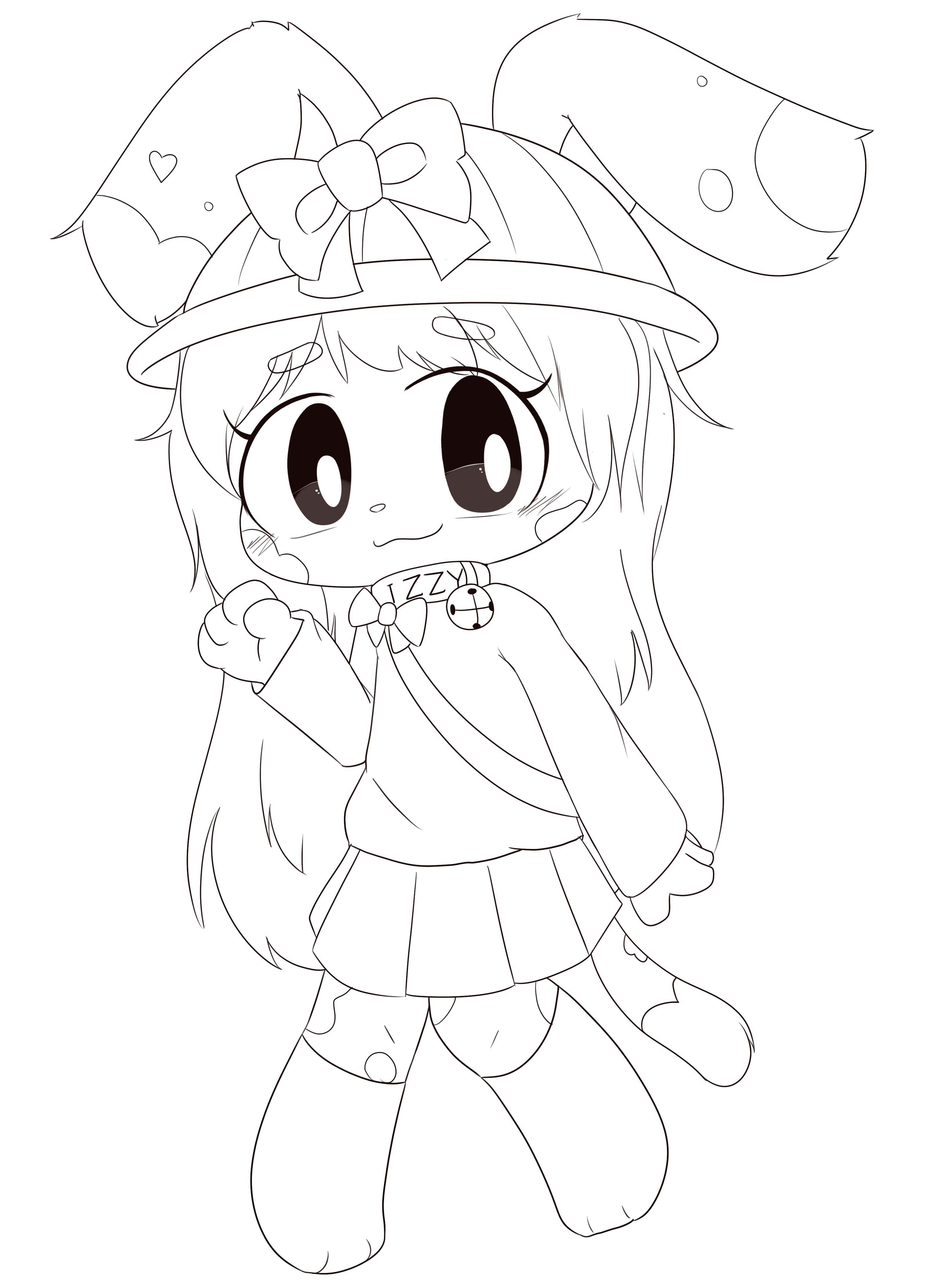 School bunny by clyndemoon