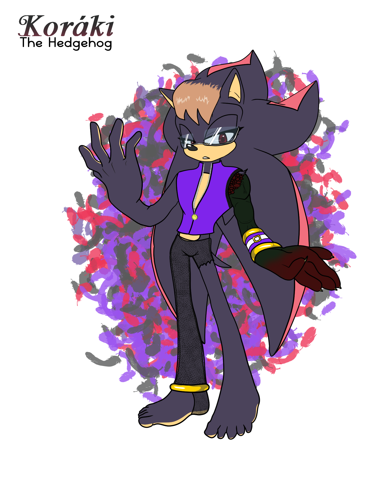 Koráki the Hedgehog by MidnightMuser