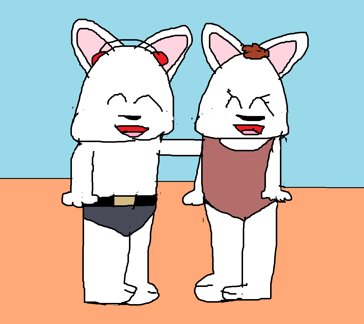 Floppy And Mimi At The Beach by jeremycrimson