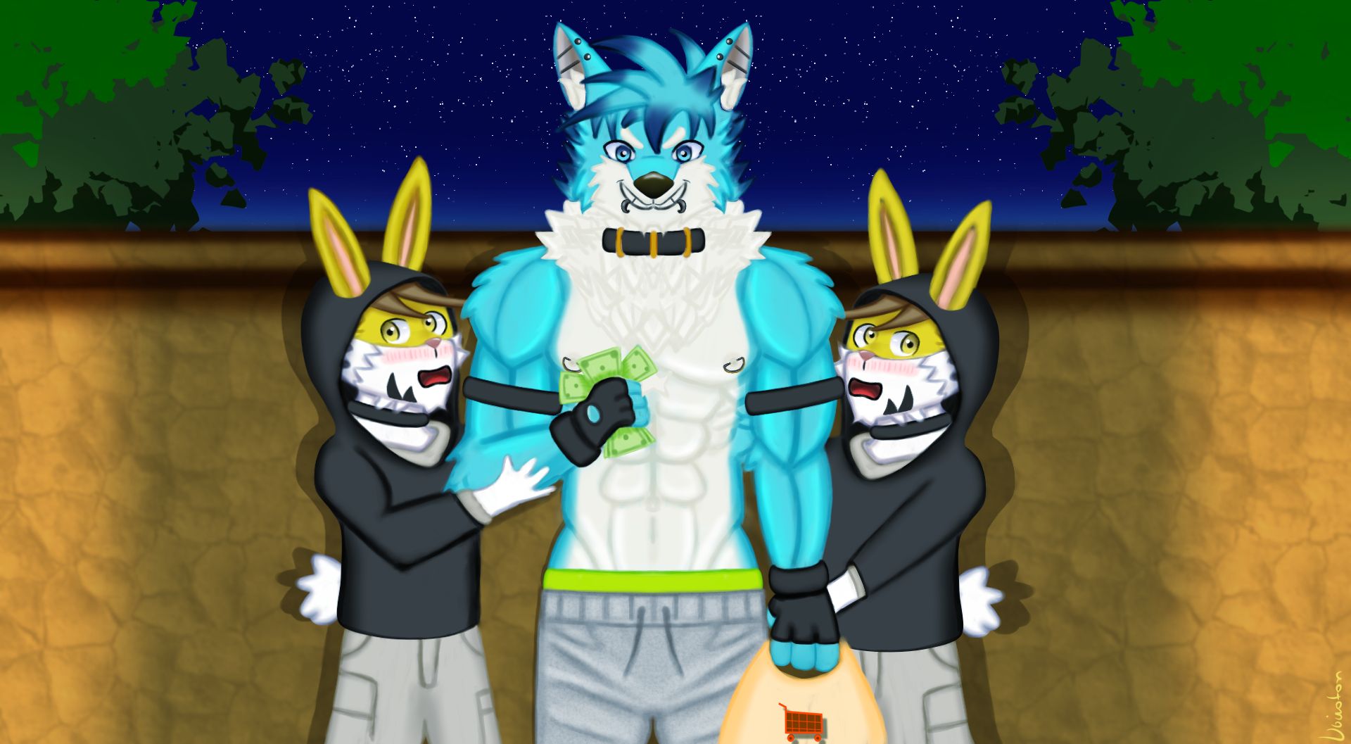 Johnny e seus coelhinhos by Ubiratanilustrador