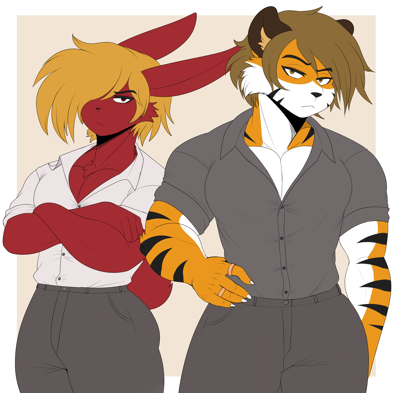 Claude and Trust by Kingtaiga by UnusualUnity