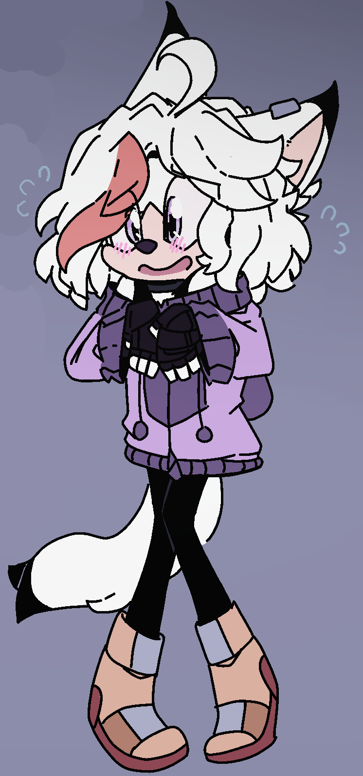 Tsuki the wolf by Lizabuguwu