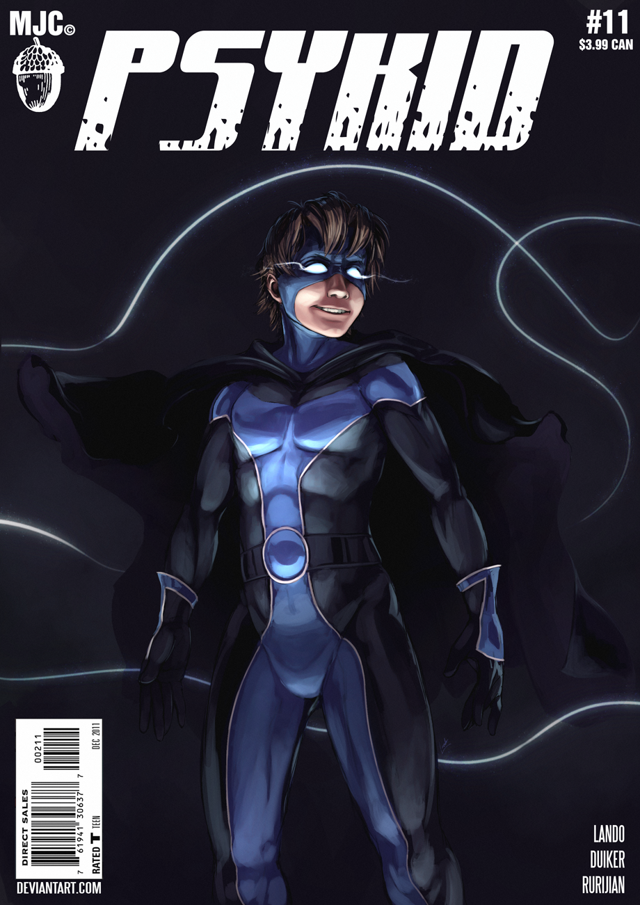 PSYKID fake comic book cover by Lando