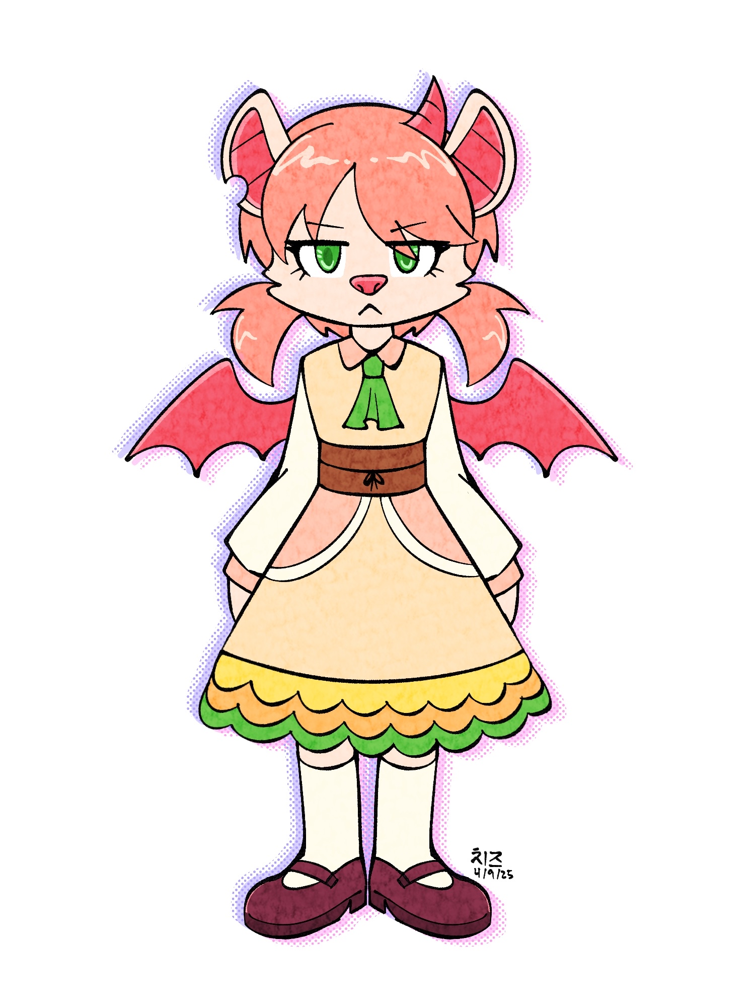 Peaches the bat by Chijeu