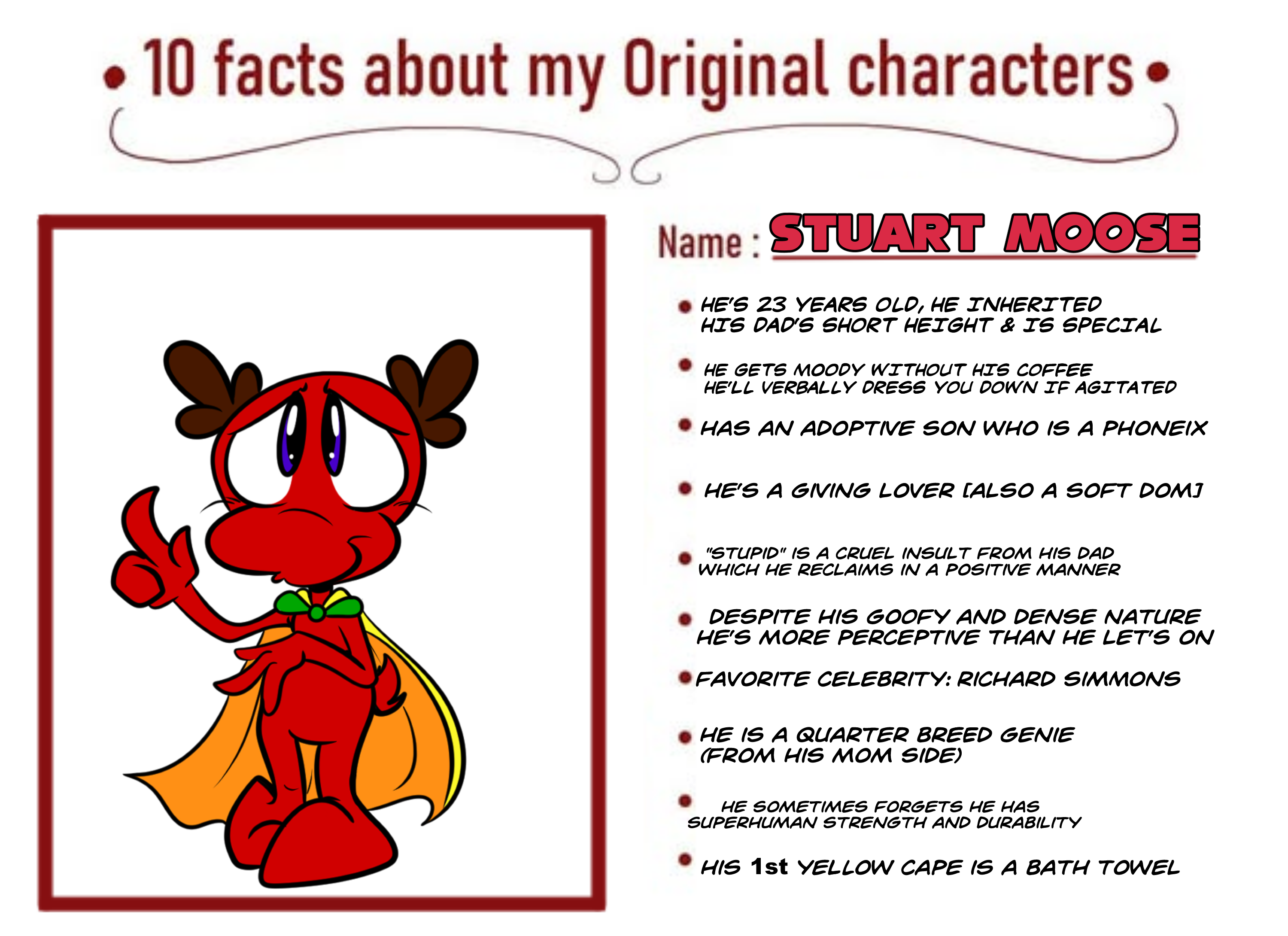 10 OCs Facts - Stuart Moose by RBComics
