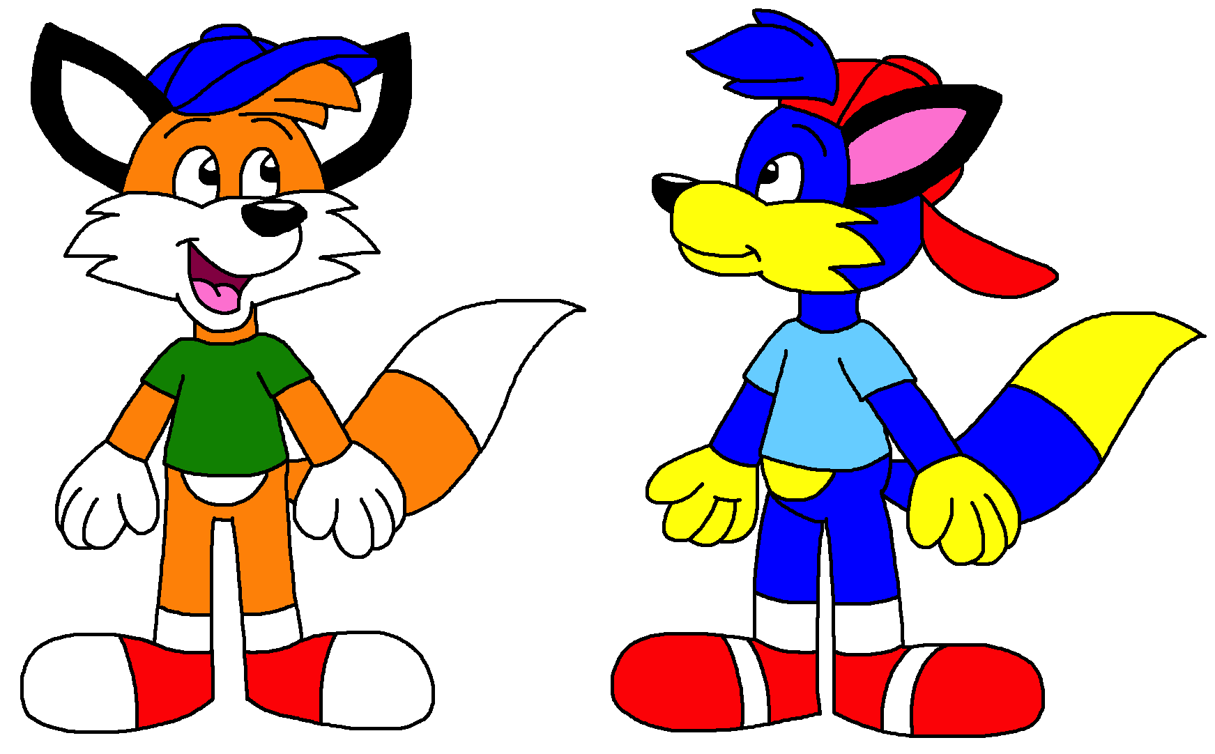 Alex and Billy Poses by CartoonFoxArt2002