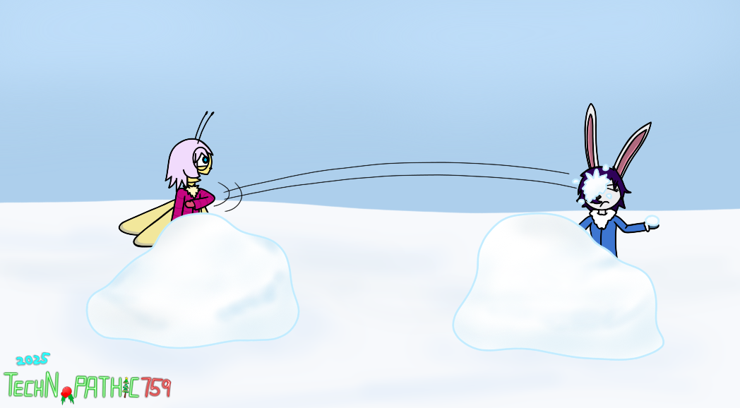 Snowball Fight by Netherkitty