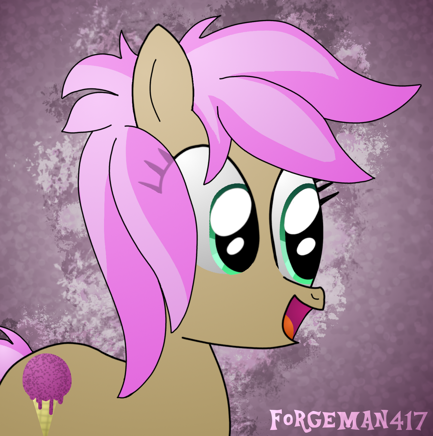 MLP Background Pony - Strawberry Scoop by ForgeMan417