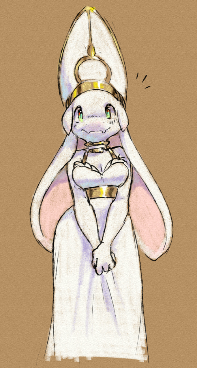 I was told her hat looks like a pope hat by Saucy