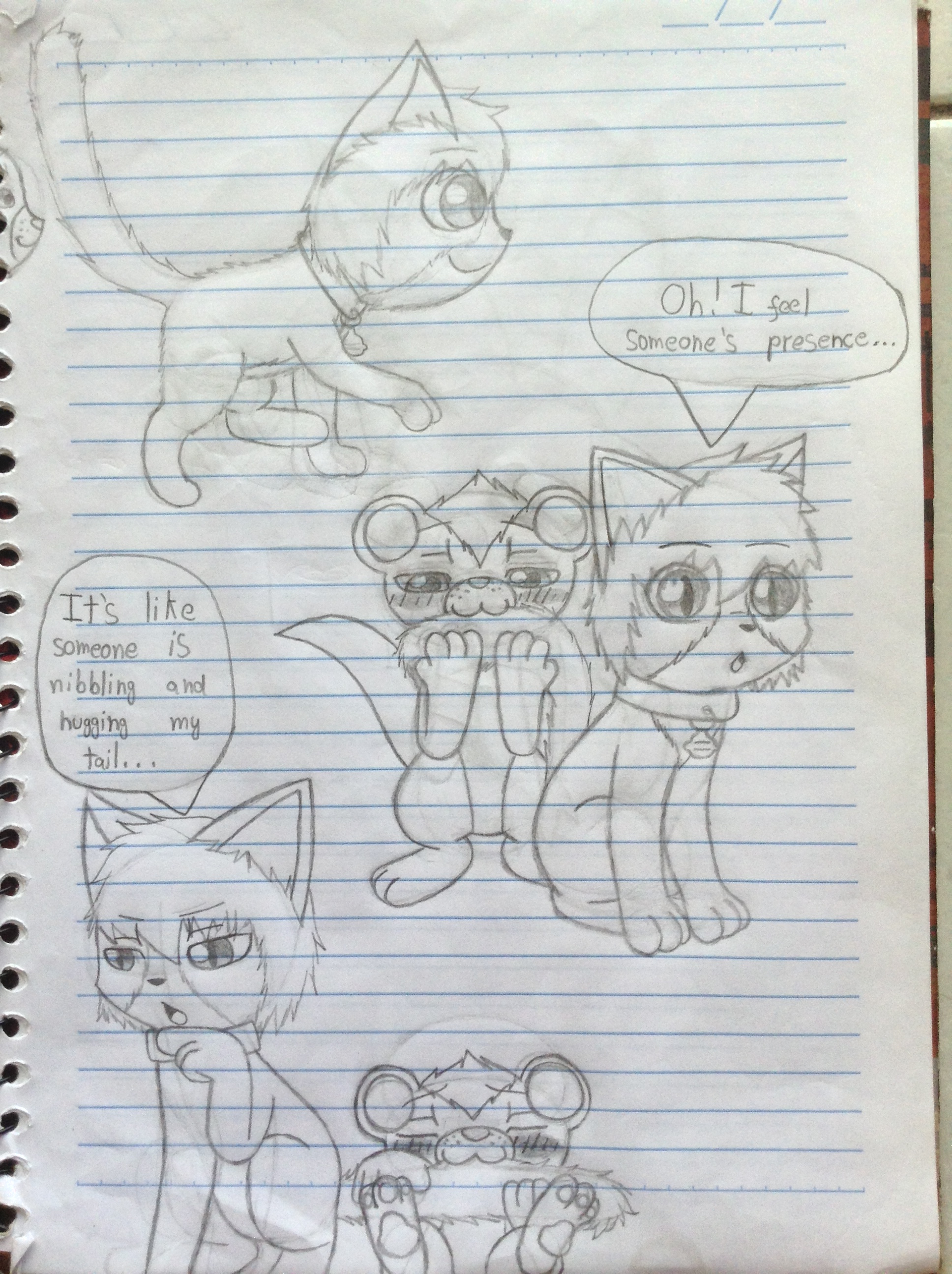 Nibbling Tail by TairenuKitty