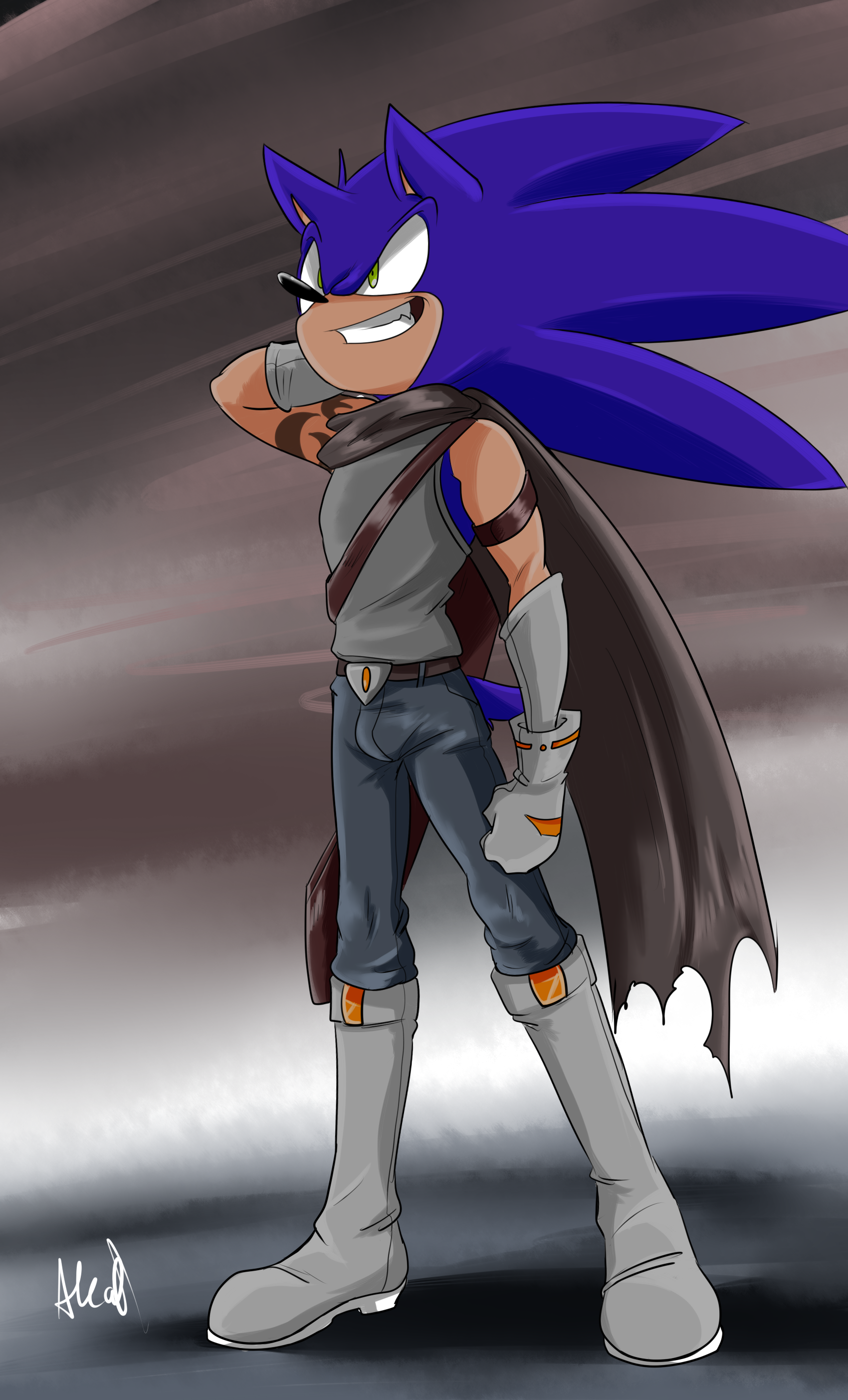 Sonic Fighter Outfit by CobaltPie