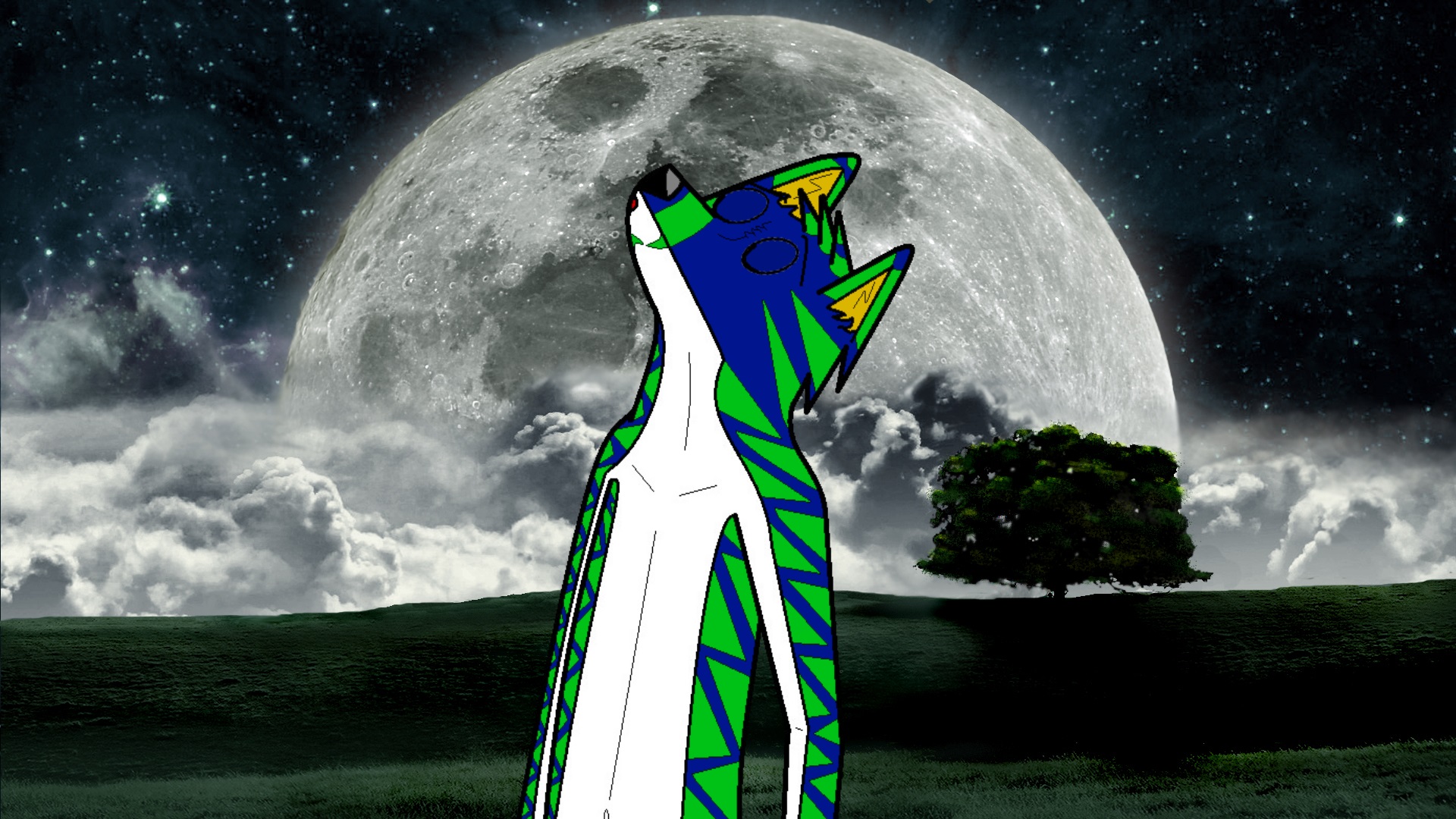 howling ate the moon by ALESSIO626