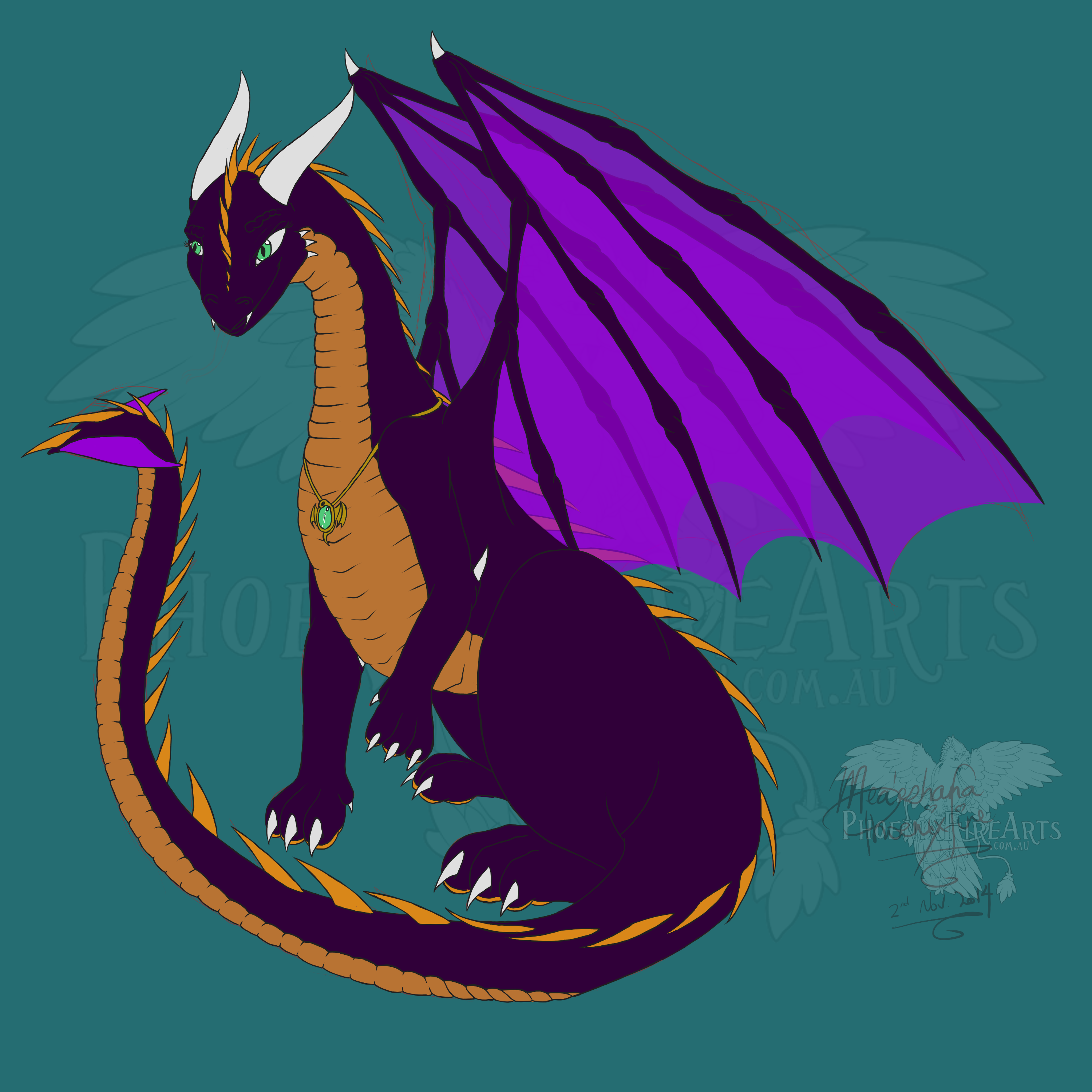 [Commission] Dragon for Amanda by MeaKitty