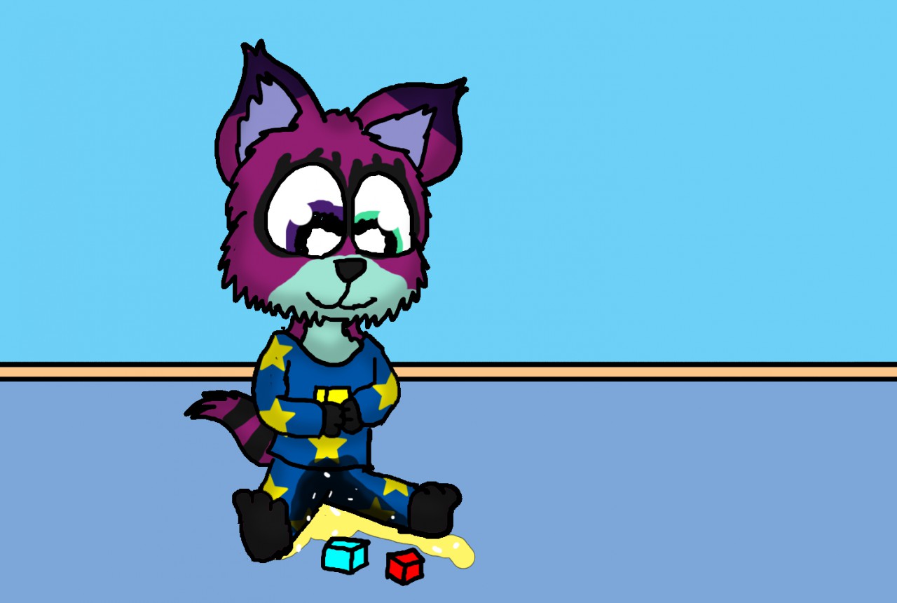 Kenai Playing with Blocksies (Maxythefoxcub) by CompliantCoon