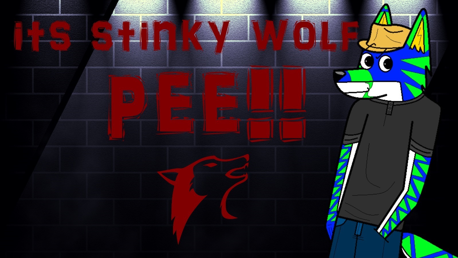 its stinky wolf pee wallpaper version 2 by ALESSIO626
