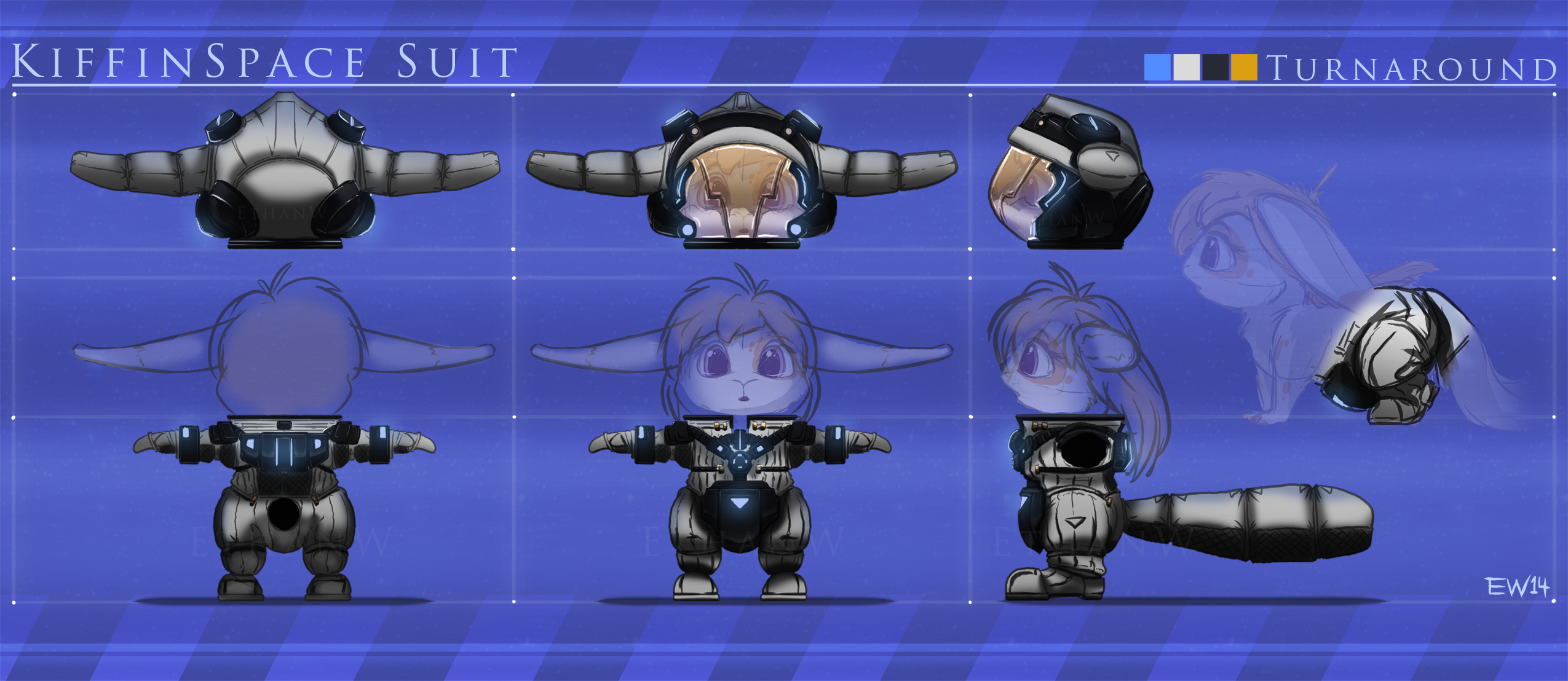 Kiffin Space Suit Turnaround Commission by EthanW