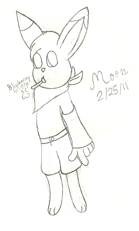 Possible Persona - 'Moonlight' the silver rabbit by MoonlightDelight