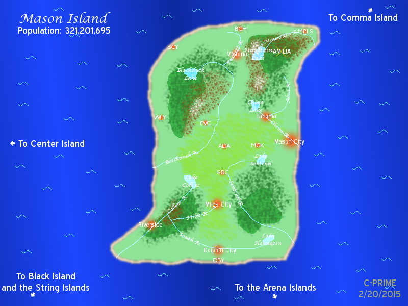 Mason Island Map by cprime