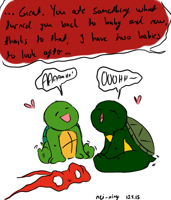 Raphie and Raph babies by NeiNing