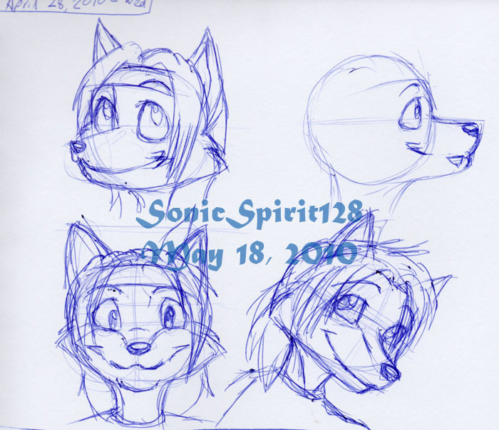 Sketchbook 13 Furry Scratch 1 by SonicSpirit