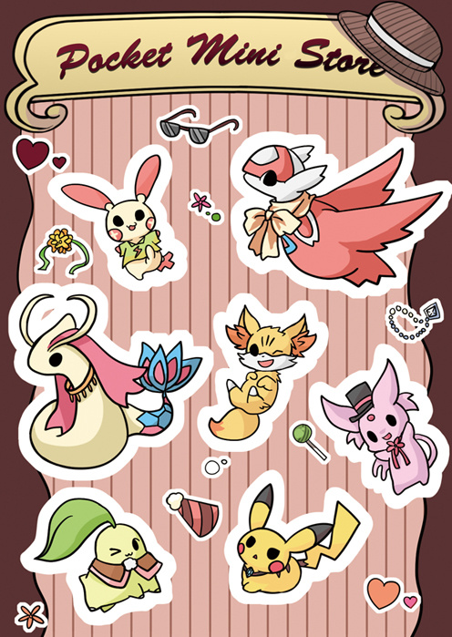 Pokemon stickers [1/2] by blackeevee