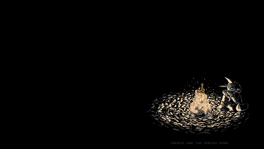 Anubis And The Buried Bone Wallpaper by Harmarist