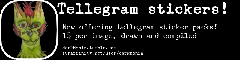 Tellegram Stickers by DarkHonin