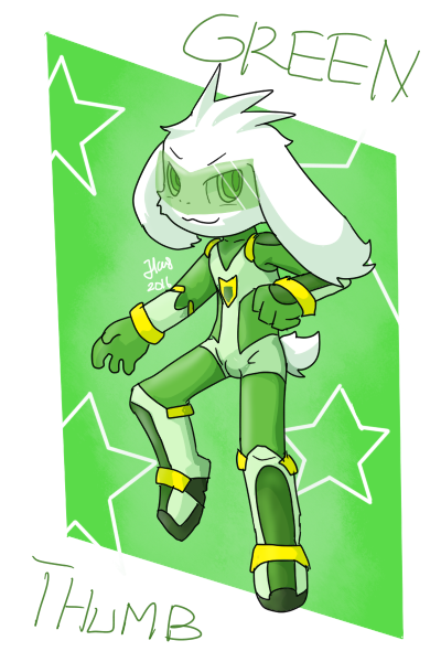 Kemono Hero : Green Thumb by AkaiKitsune