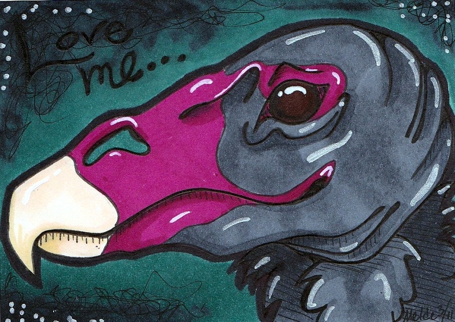 Turkey Vulture ACEO by Dragonmelde