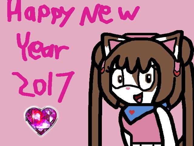 Happy New Year 2017 from Chelsea by ChelseaCatGirl
