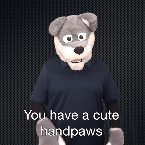 "You have a cute handpaws" ASL Gif by wakewolf