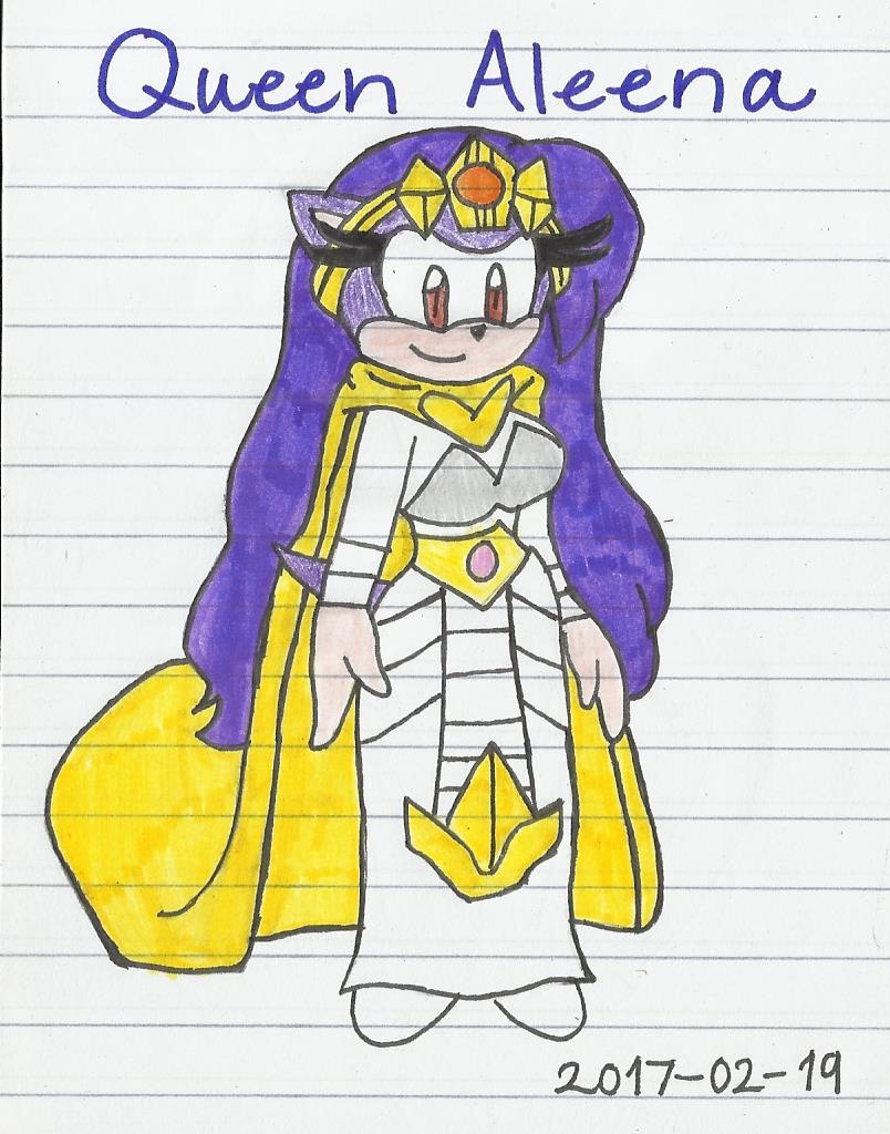 Queen Aleena the Hedgehog by KatarinaTheCat18