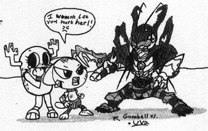 Gumball vs. Uva by KainswordShadowkan