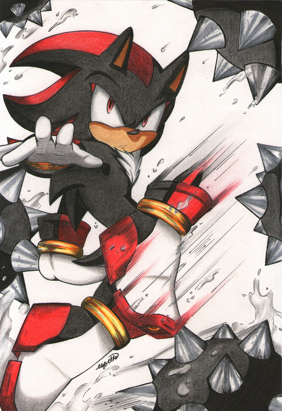 Shadow the hedgehog by EsbelleXD