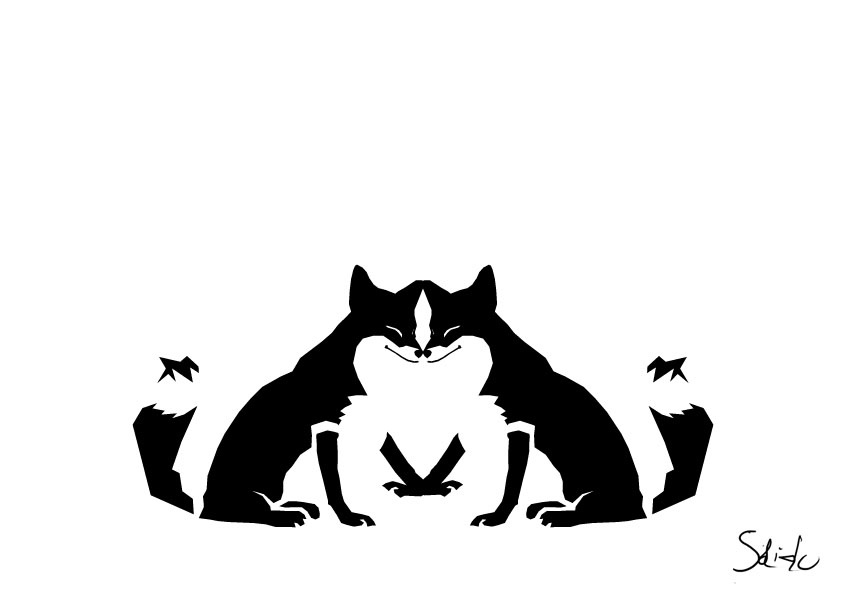 Fox and foxy by Shiku