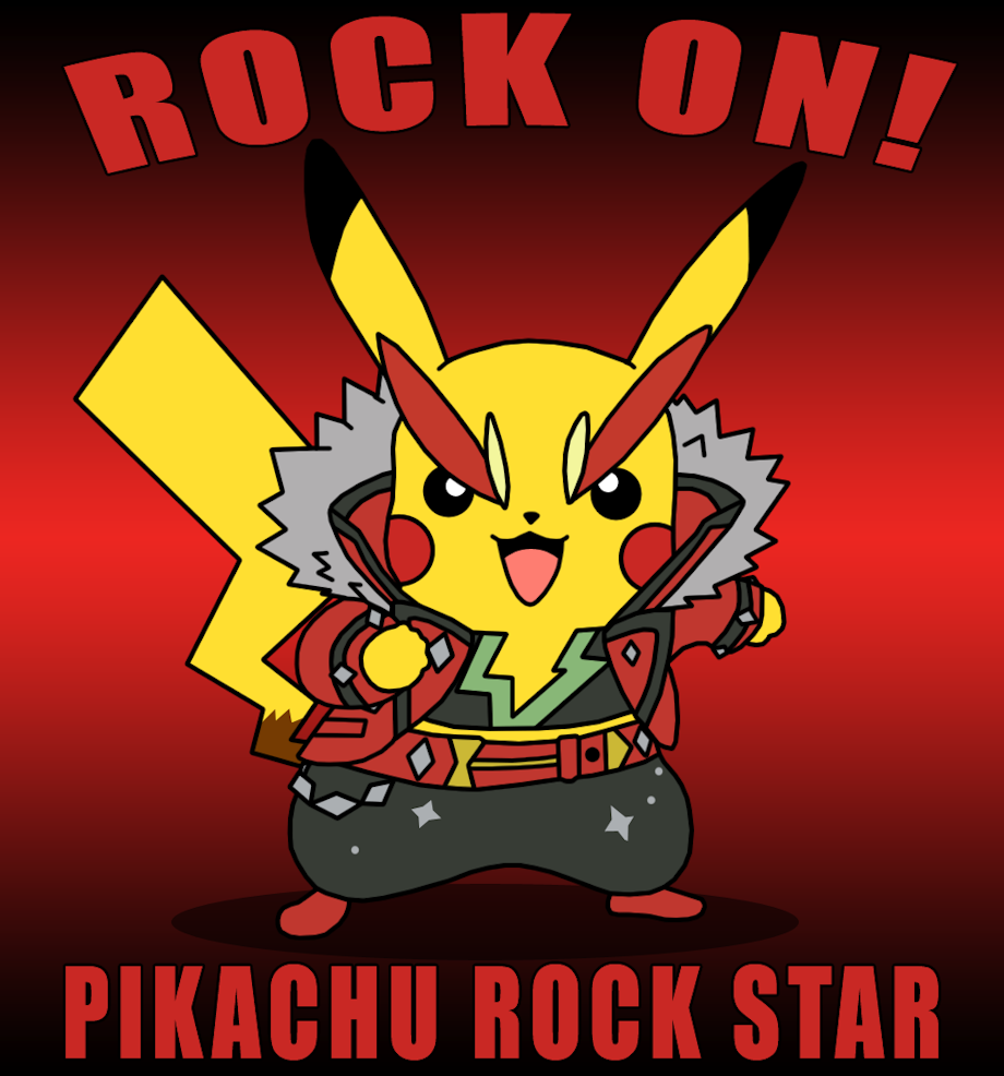 Pikachu Rock Star by accountnumber102