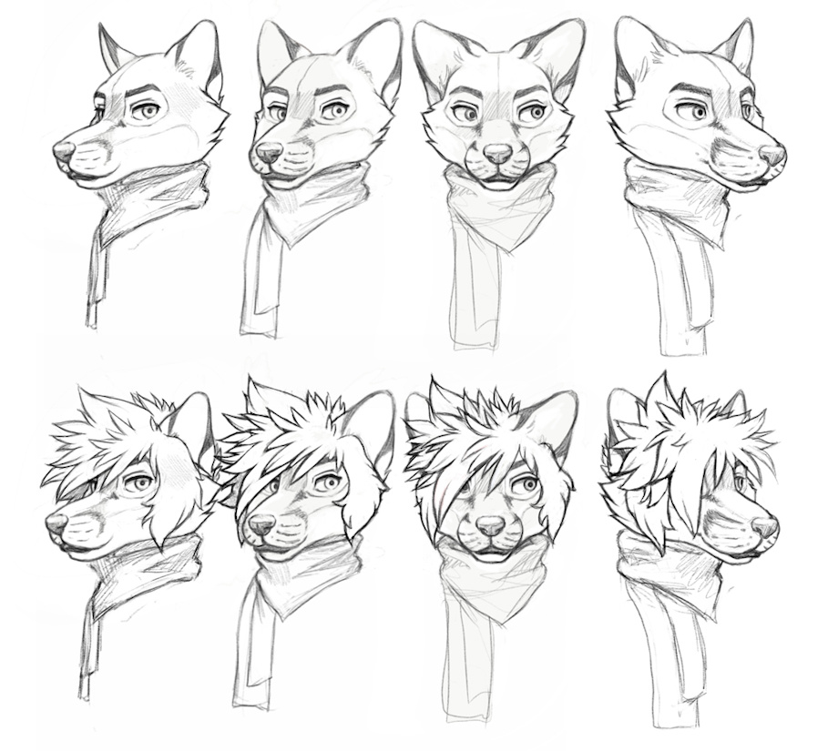 Head Turnarounds by vahnfox