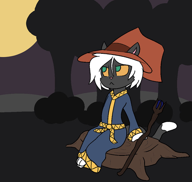 Wizard Cat Gerran by Nightfire